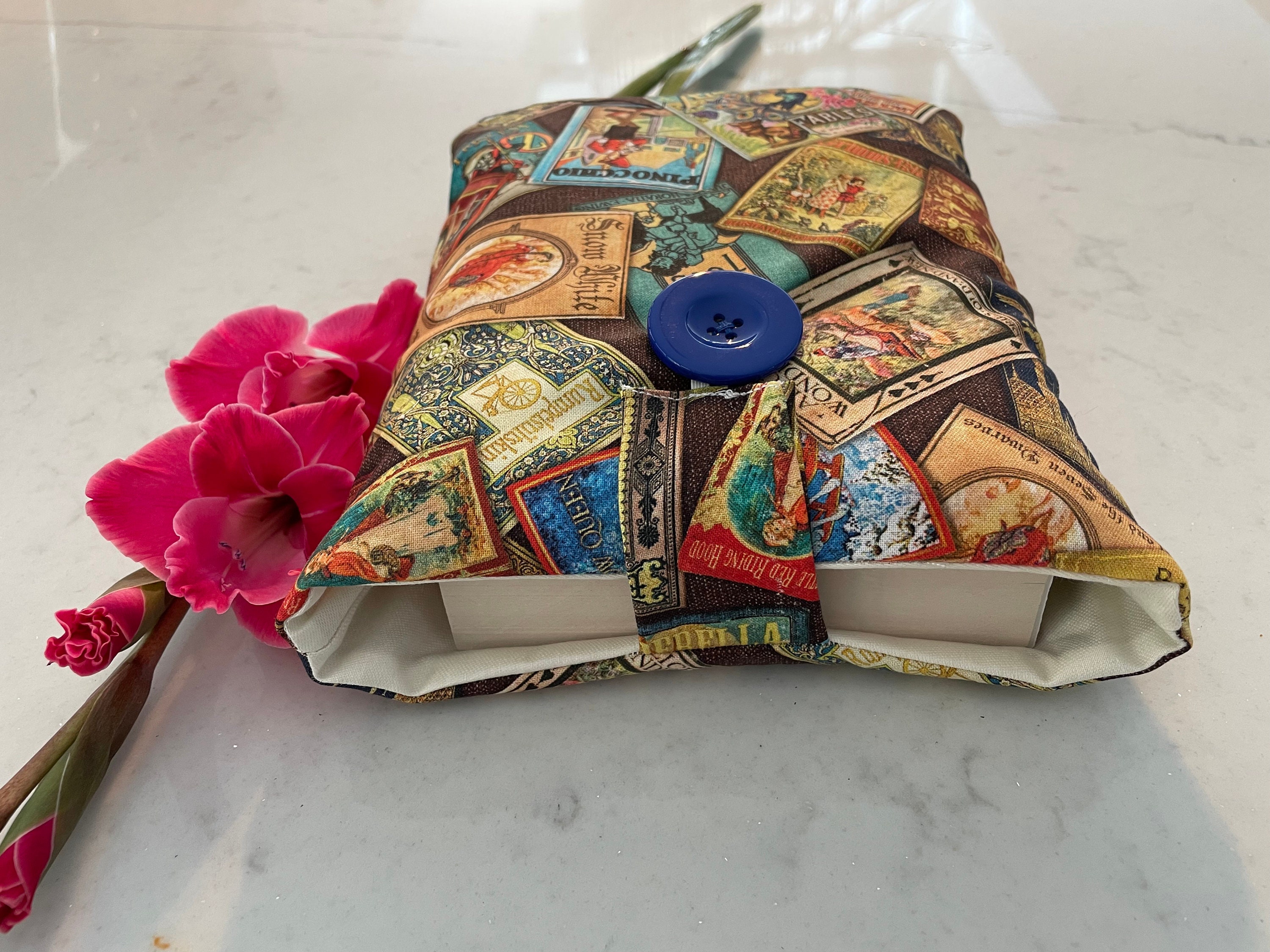 Books Themed Cotton Book Sleeves, E-reader Pouch - Etsy