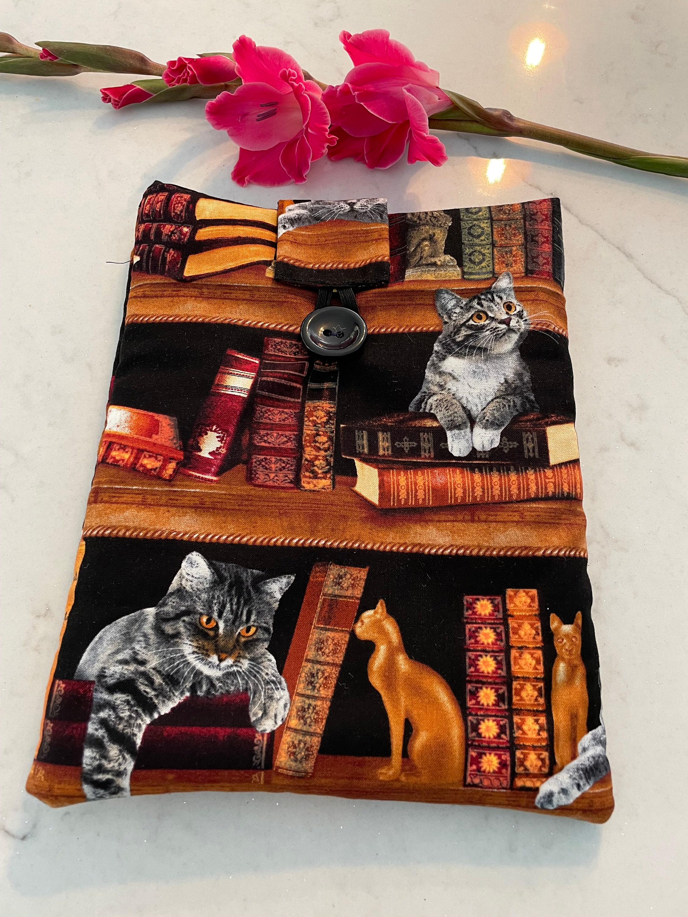 Books Themed Cotton Book Sleeves, E-reader Pouch - Etsy