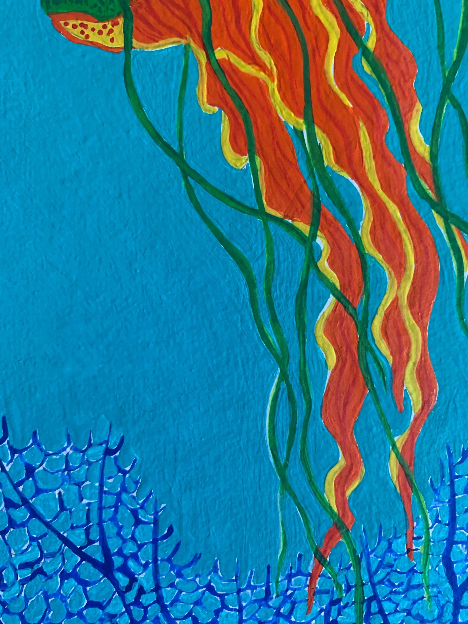 Ocean Painting, Sea Life Painting, Jellyfish Painting, Coral Painting ...