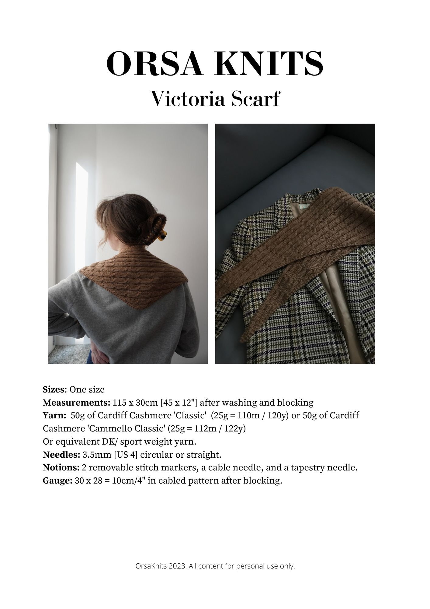 Victoria Scarf - Scarf Knitting Pattern - Etsy