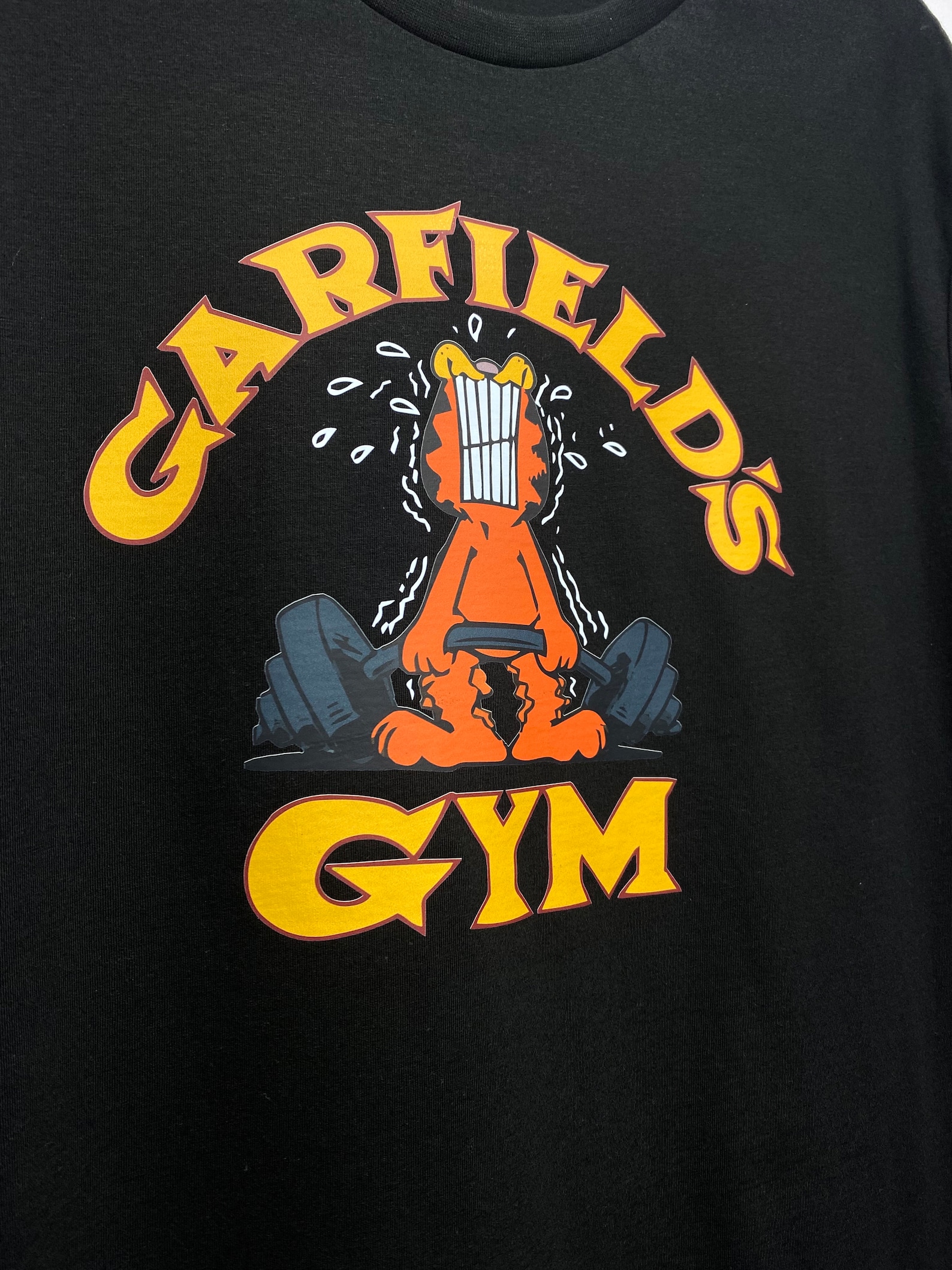 Garfield T-shirt Garfield Gym Tshirt Cartoon Gym T-shirt Workout T ...