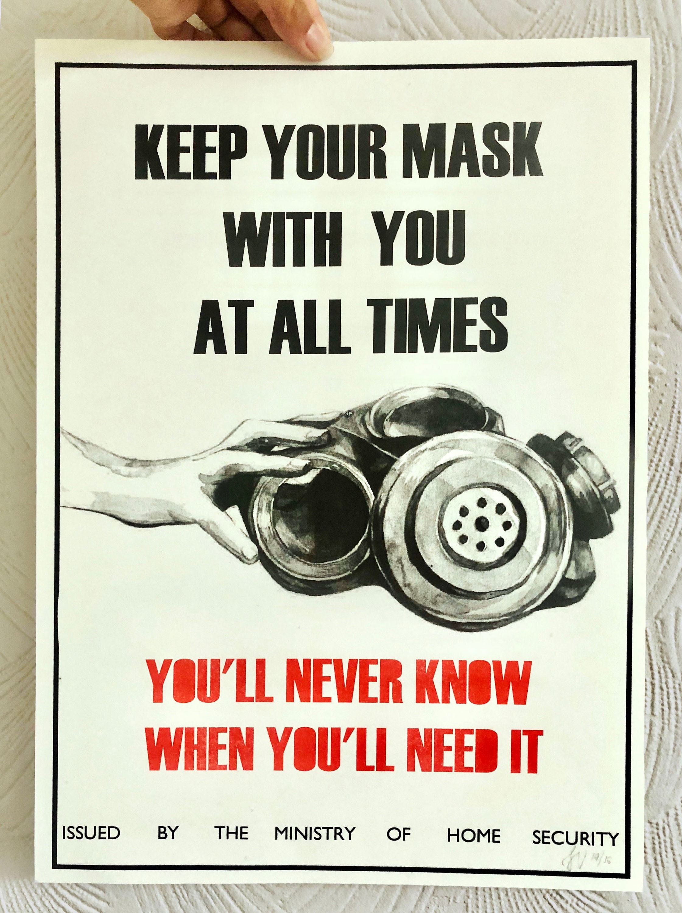 Ww2 Gas Mask Poster