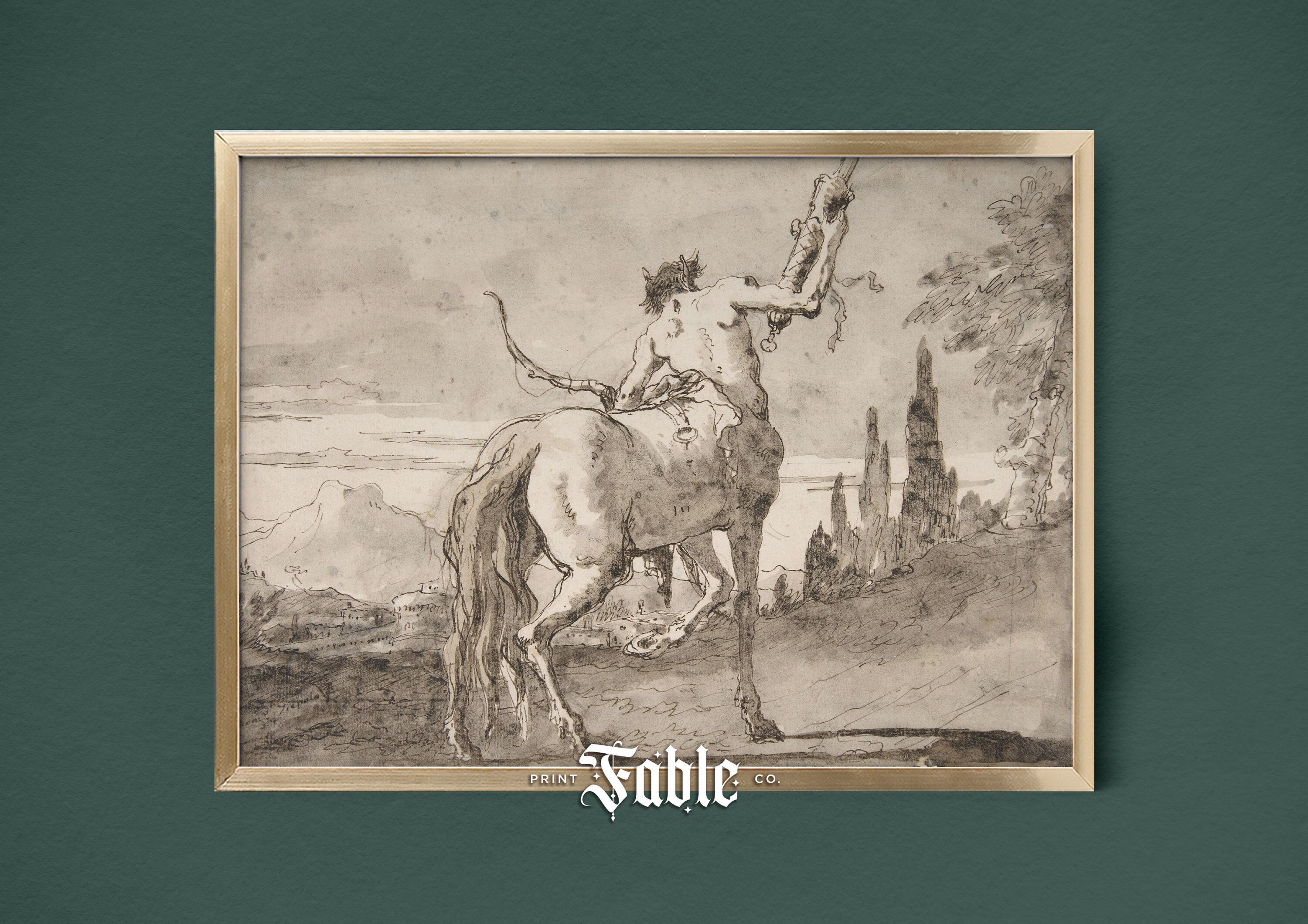 The Centaur Printable Mythical Creature Art Ancient Greek Wall Art ...