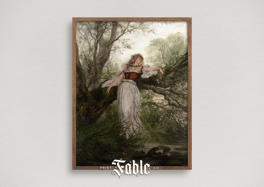 Lady of the Lake | Vintage Mythical Woman Painting | Printable Art ...