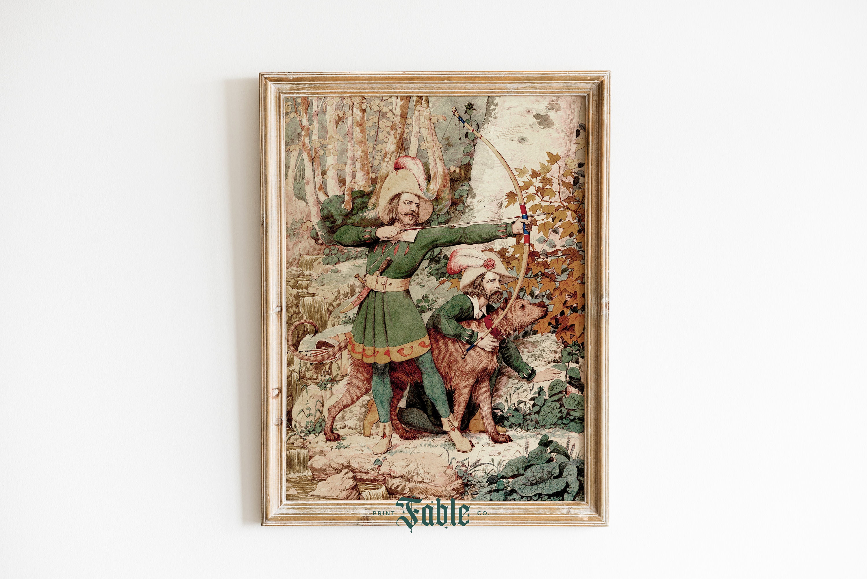 Robin Hood | Vintage Robin Hood Illustration | Printable Art | Digital ...