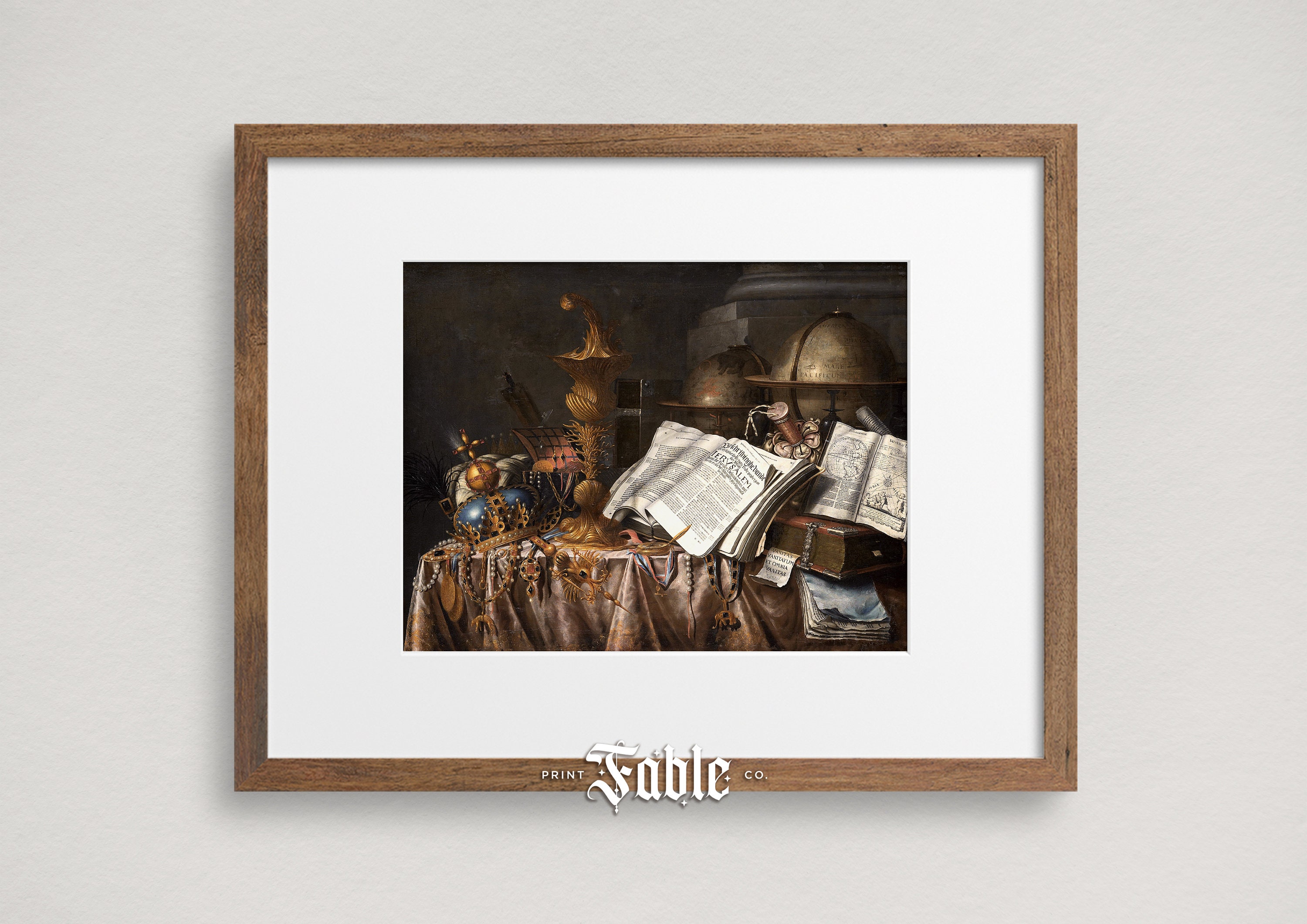 Vintage Medieval Treasure Painting | Adventurer's Gold and Valuables ...