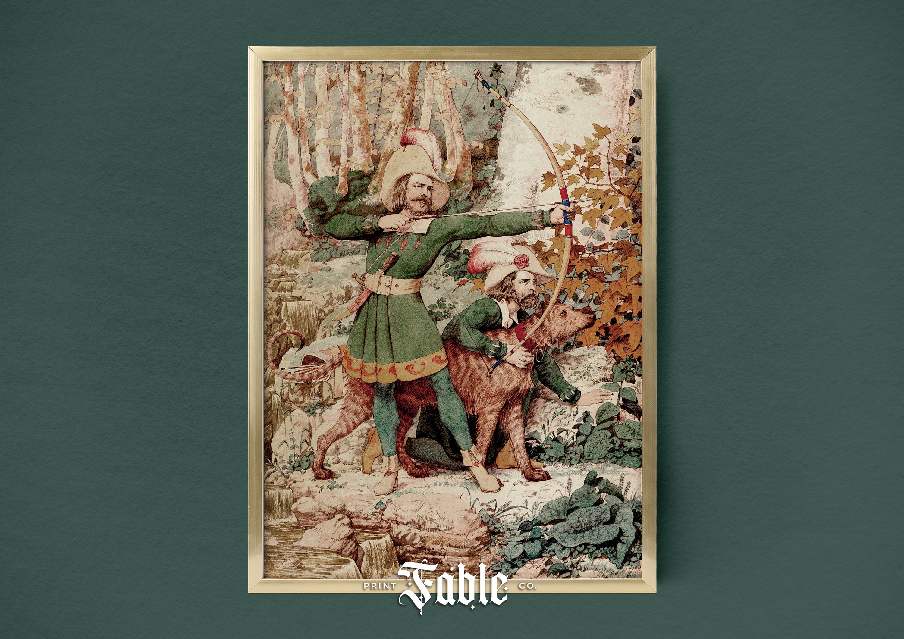 Robin Hood | Vintage Robin Hood Illustration | Printable Art | Digital ...