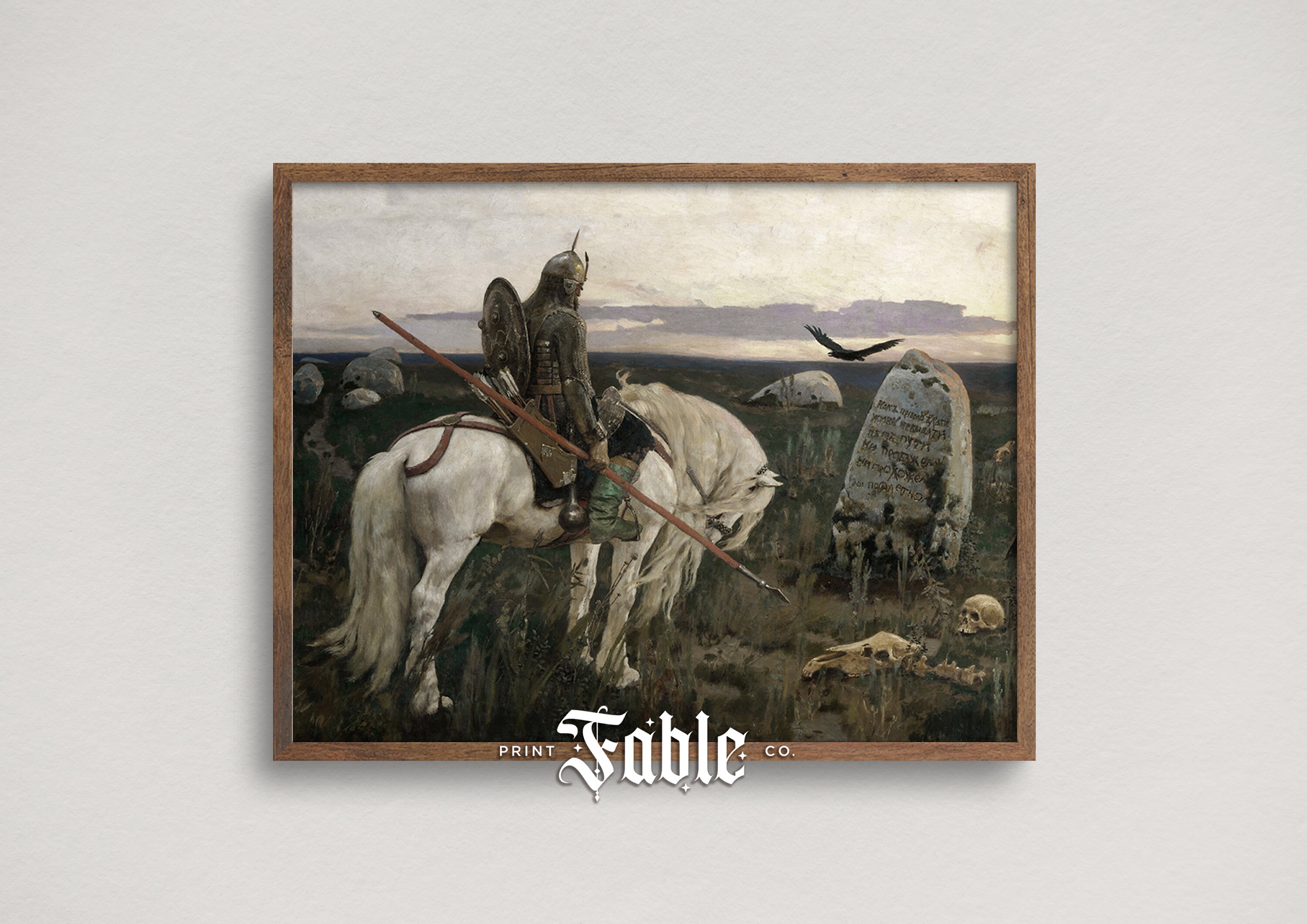 Knight On Horse Painting