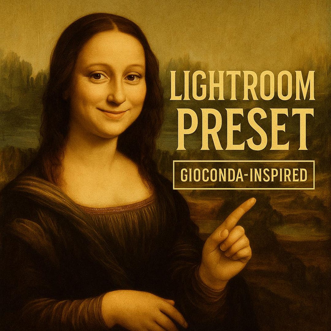 Gioconda-inspired Lightroom Preset | Warm Vintage Portrait Filter ...