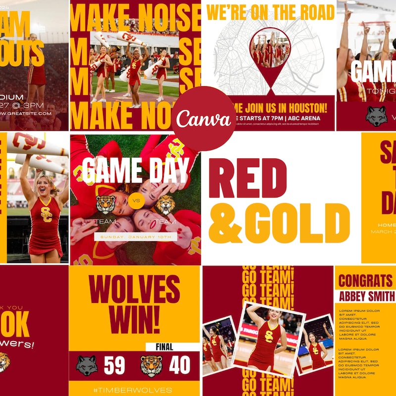 Football Program Ad Template - Etsy