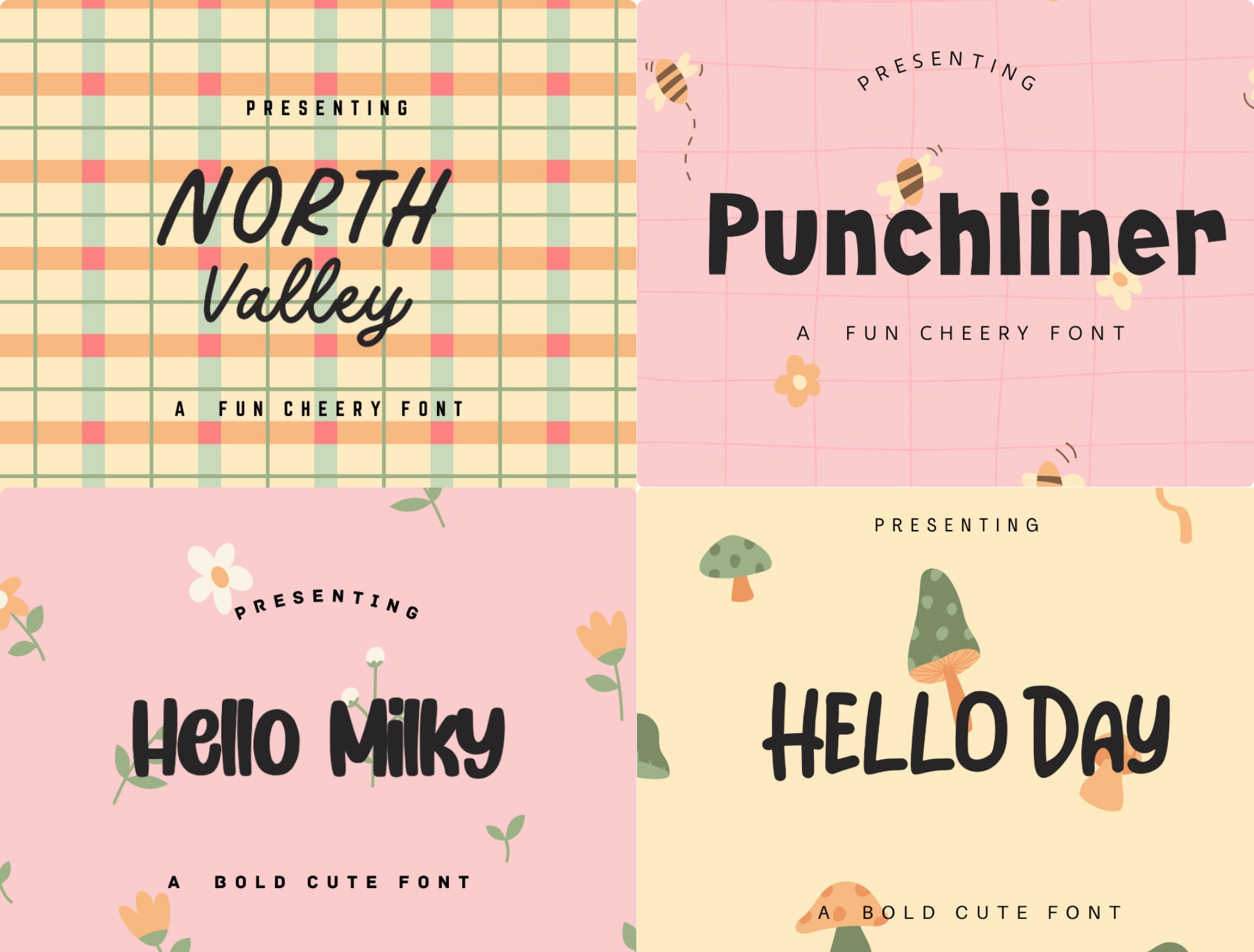 9 Playful, Handwritten Fonts Bundle for Etsy Shops, Digital Products ...