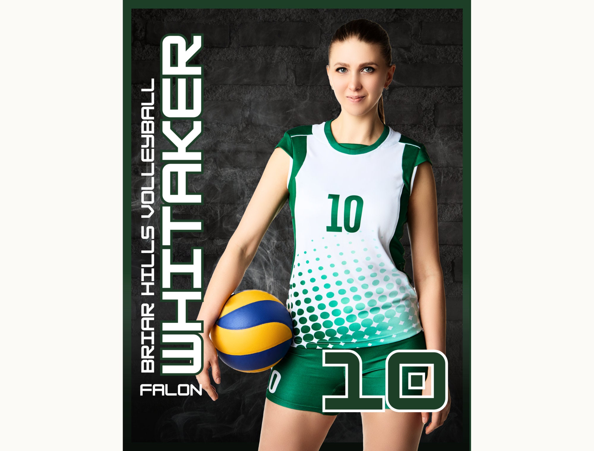 Canva Sports Poster Template High School Senior Football Banner ...