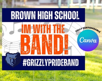 Marching Band Yard Sign - Etsy