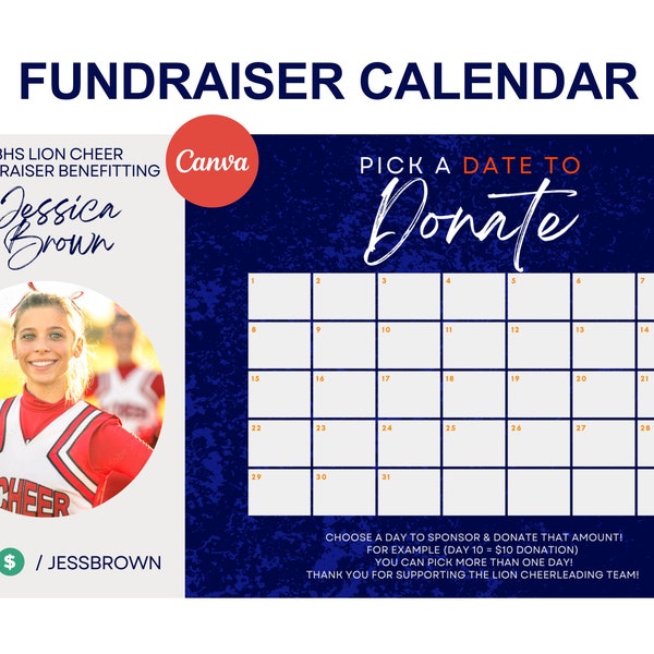 Football Sponsor Calendar - Etsy
