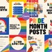 Pride Month Instagram Post Templates: LGBT Social Media (canva Digital ...