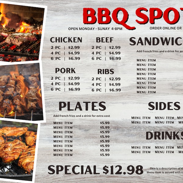 Rustic Restaurant - Etsy