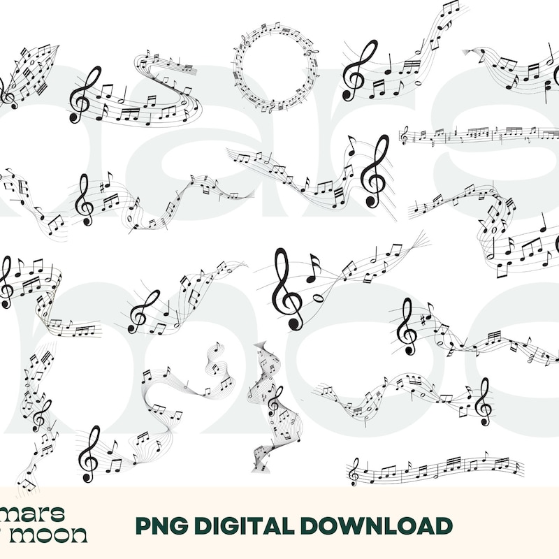 Musical Staff Svg - Etsy