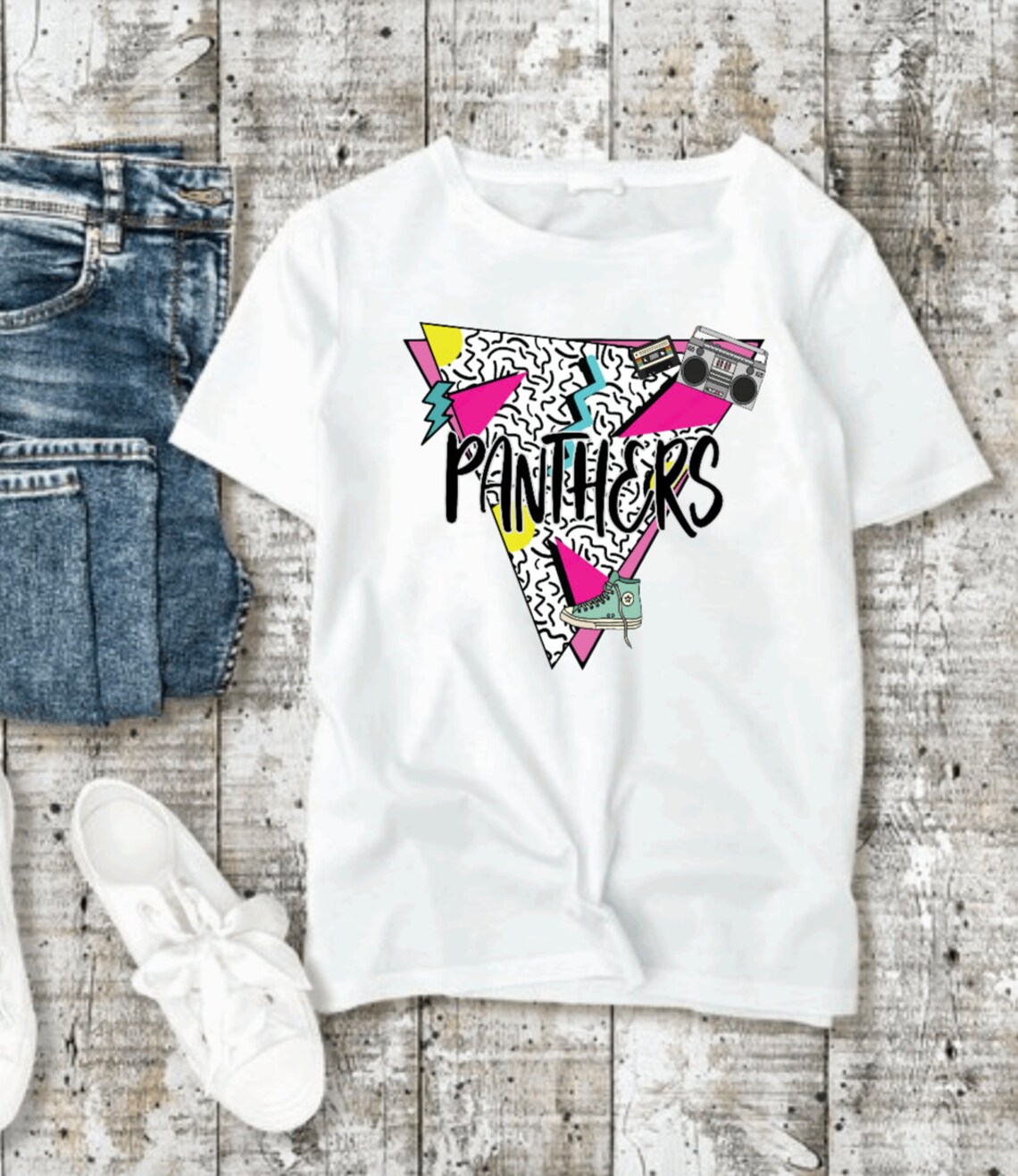 Panthers, 80s Design, Retro, Instant Download, School Mascot, Spirit ...