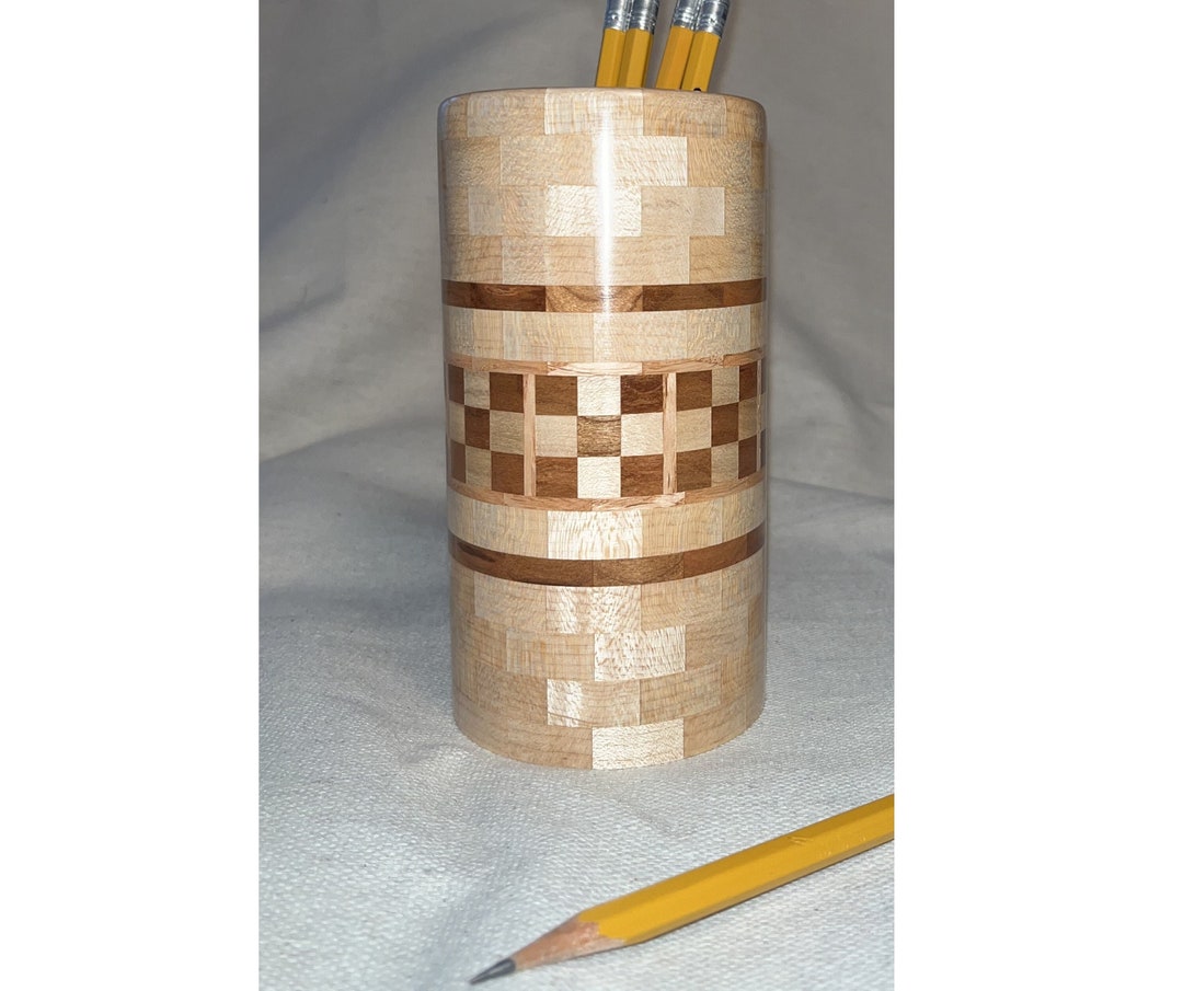 Segmented Woodturning, Pencil-pen Cup - Etsy