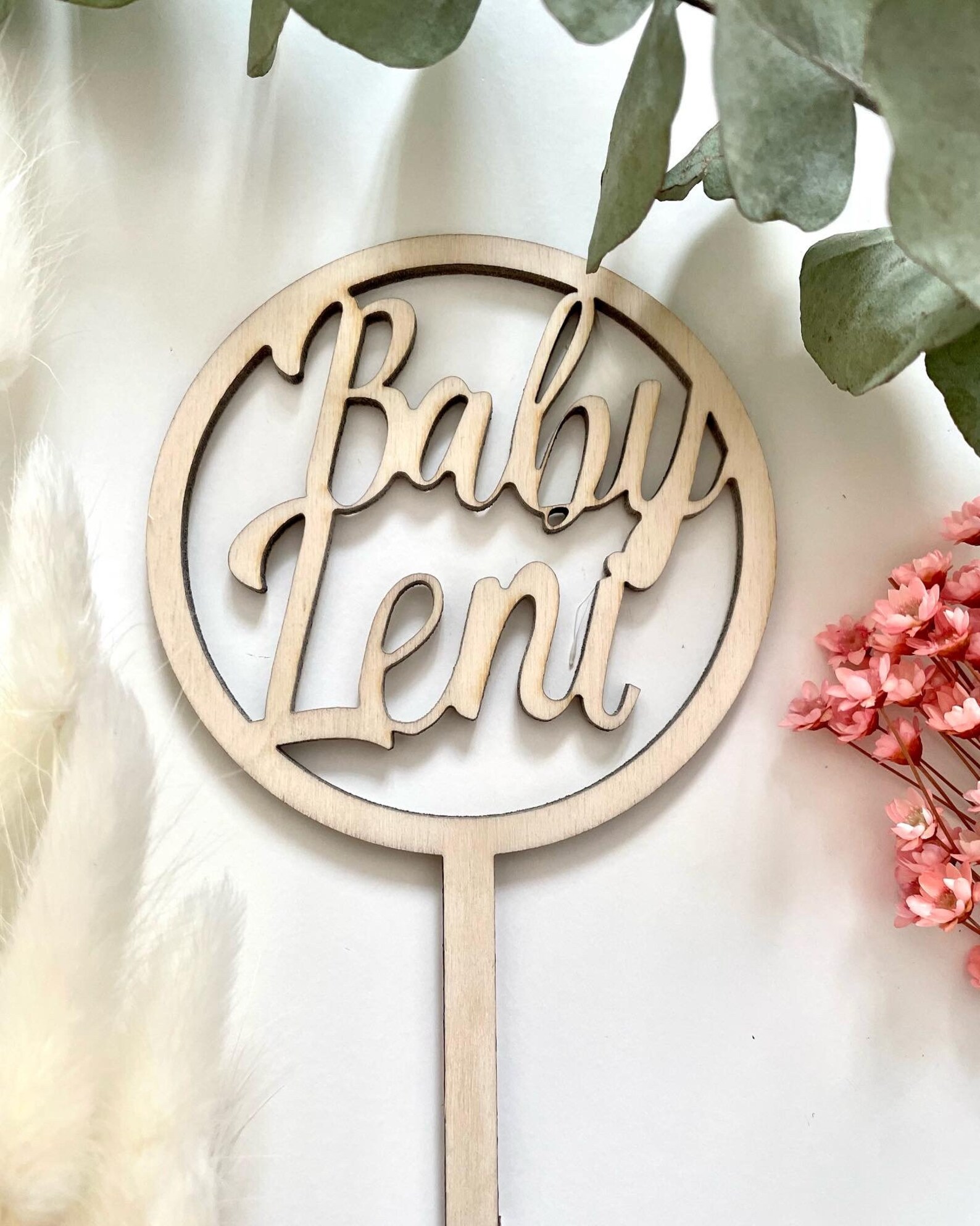 Wooden Cake Topper Personalized With Your Desired Name - Etsy