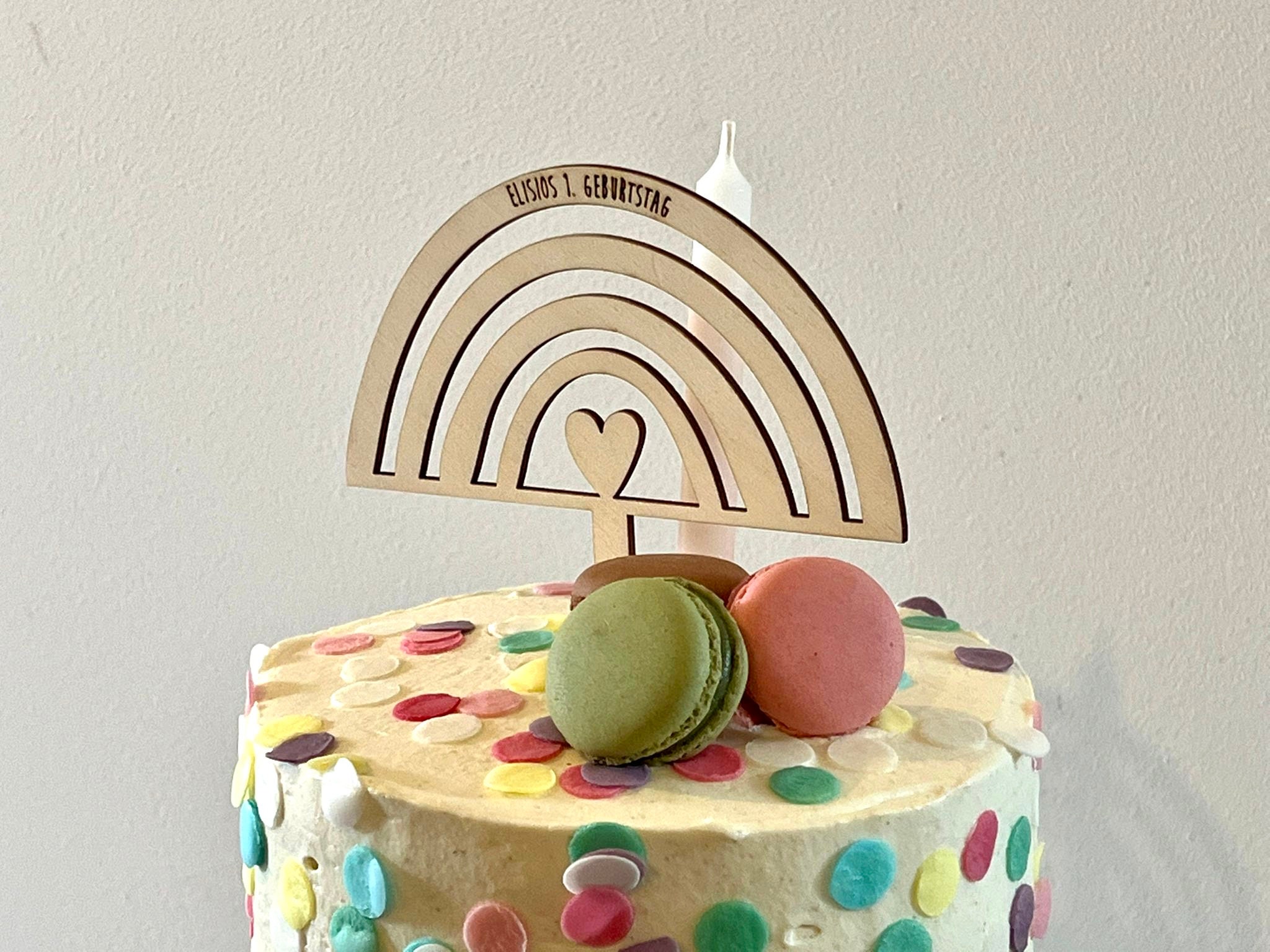 Wooden Cake Topper Personalized With Your Desired Name - Etsy