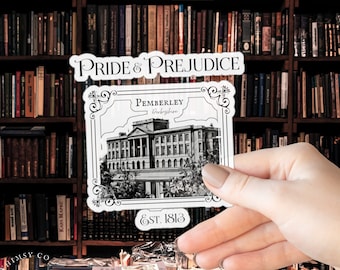Pemberley, Pride and Prejudice Mr. Darcy Sticker - Etsy
