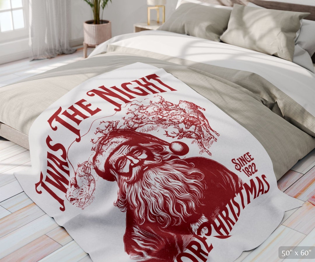 Twas the Night Before Christmas Santa Clause Christmas Poem Santa Claus Holiday Decor Old ...