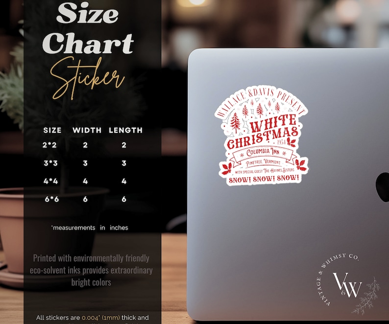 White Christmas Movie Vinyl Sticker - Bing Crosby, Rosemary Clooney - Etsy