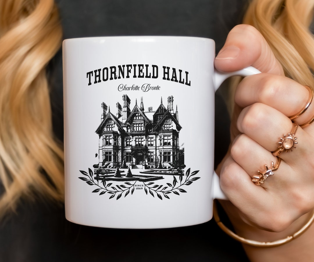 Jane Eyre Book Charlotte Bronte Mug Mr Rochester Thornfield Hall ...