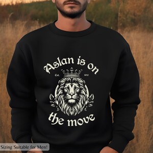 Aslan Narnia Quote Sweatshirt: CS Lewis Christian Gift - Etsy