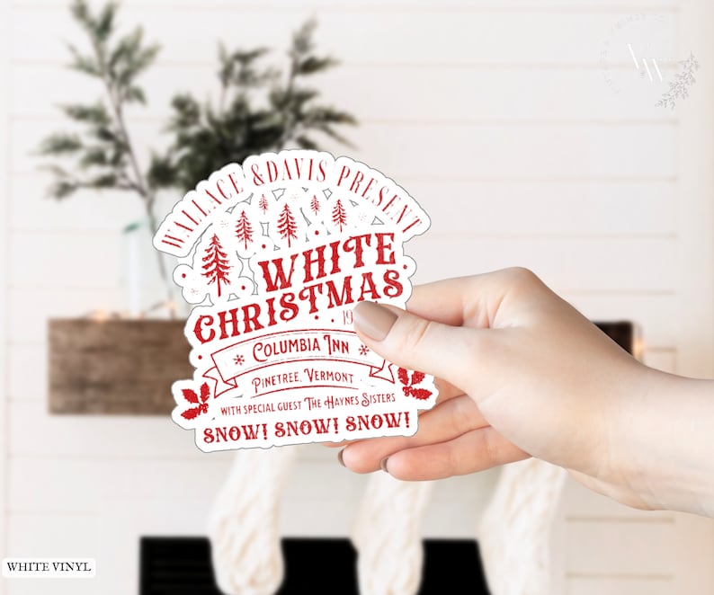 White Christmas Movie Vinyl Sticker - Bing Crosby, Rosemary Clooney - Etsy
