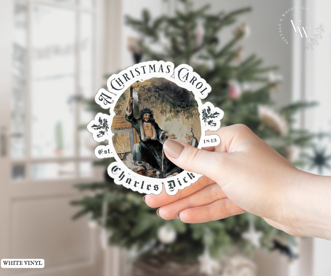 A Christmas Carol Sticker: Charles Dickens, Ebenezer Scrooge, Xmas ...