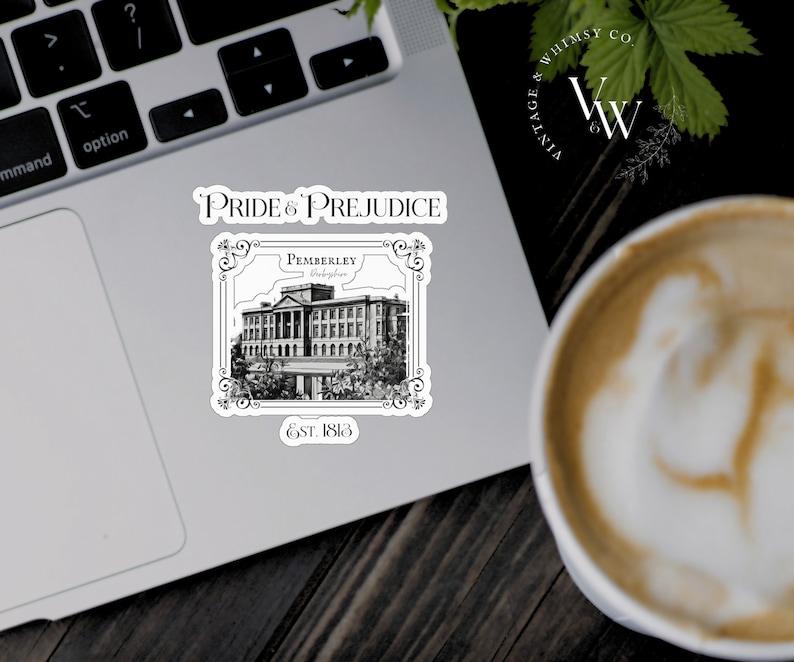 Pride and Prejudice Sticker: Mr. Darcy's Pemberley Vinyl Decal - Etsy