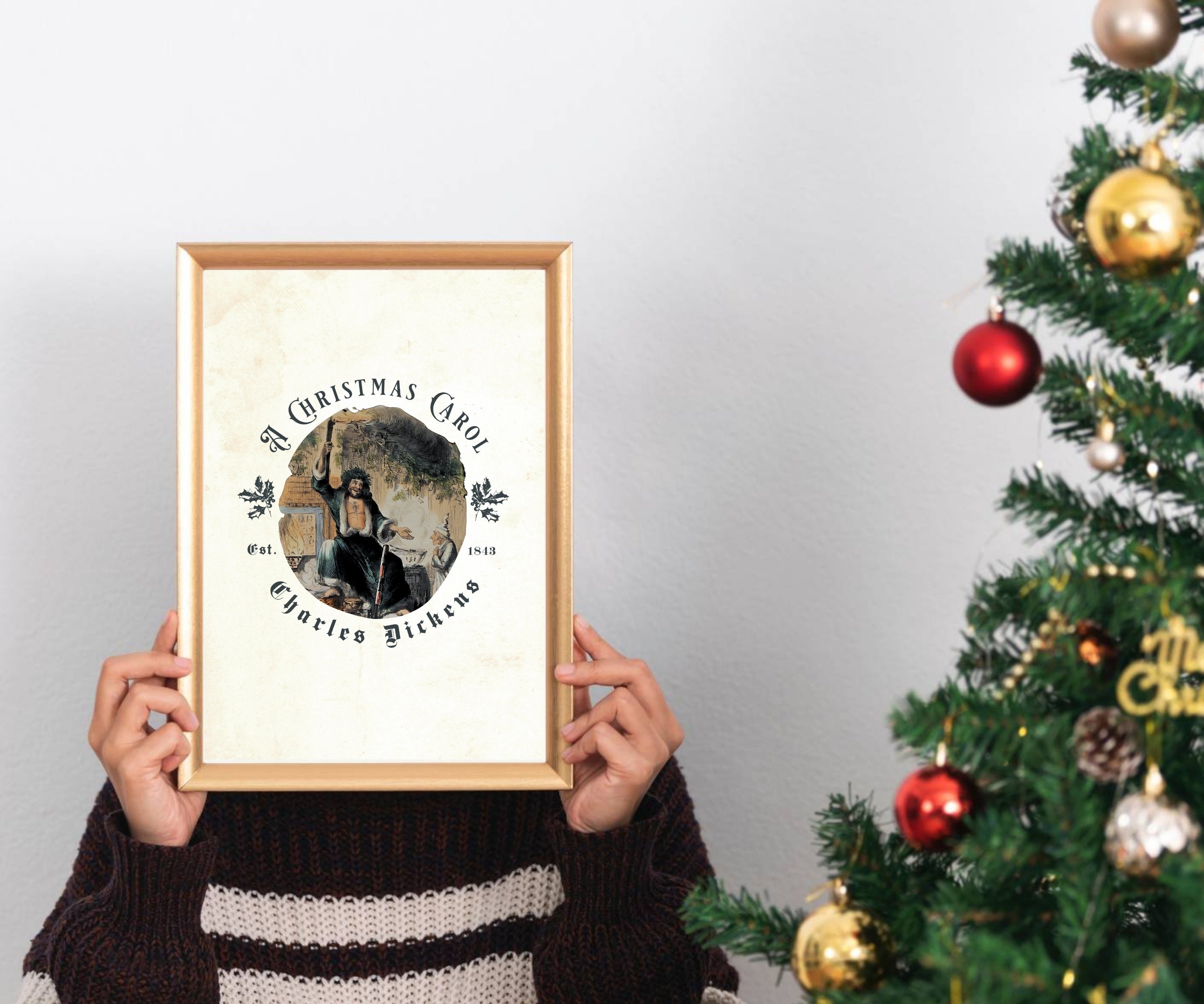 A Christmas Carol Poster: Vintage Book Cover Art (digital Download) - Etsy