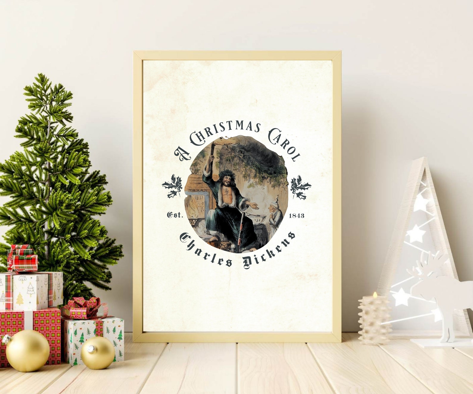 A Christmas Carol Poster: Vintage Book Cover Art (digital Download) - Etsy