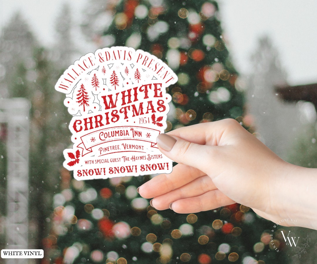 White Christmas Movie Vinyl Sticker - Bing Crosby, Rosemary Clooney - Etsy