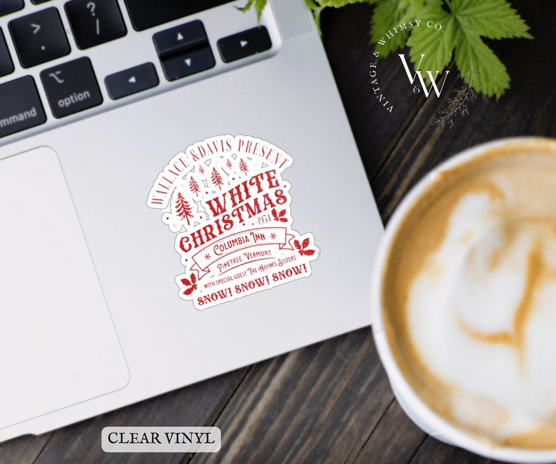 White Christmas Movie Vinyl Sticker - Bing Crosby, Rosemary Clooney - Etsy