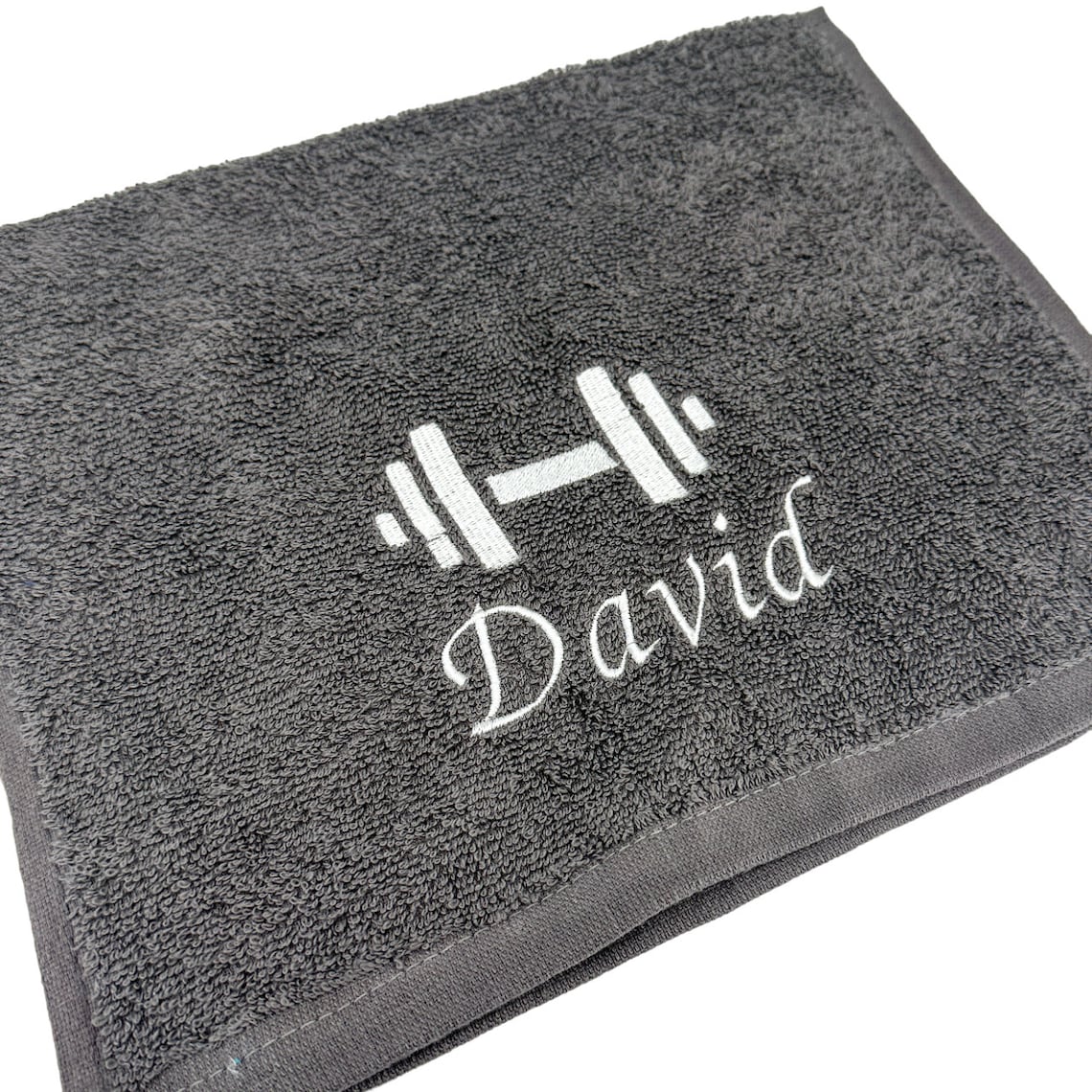 Personalized Gym Towel With Embroidered Name or Text, Personalized ...