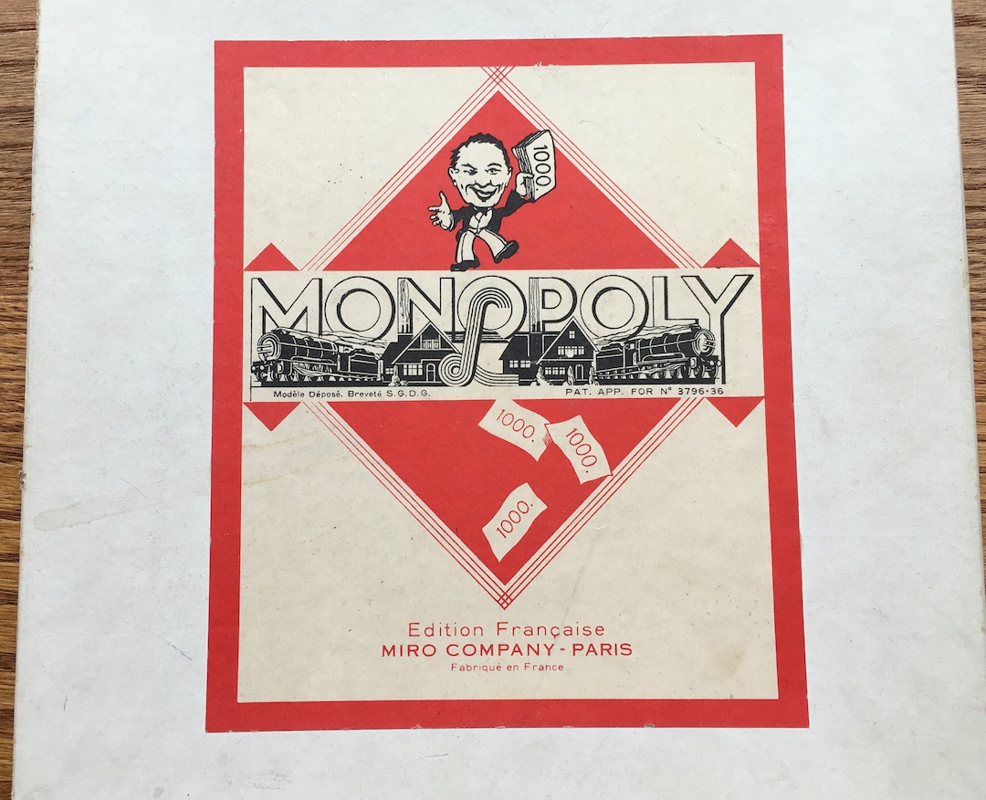French Monopoly Game From 1950’s Vintage Monopoly Board Game Made in ...