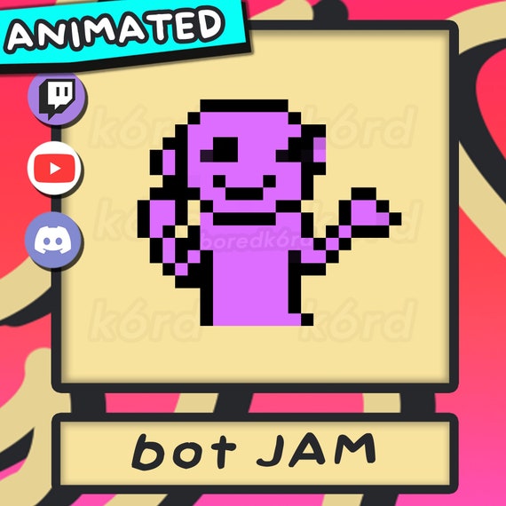 ANIMATED Botjam Emote Twitch Emote Youtube Emote Discord - Etsy