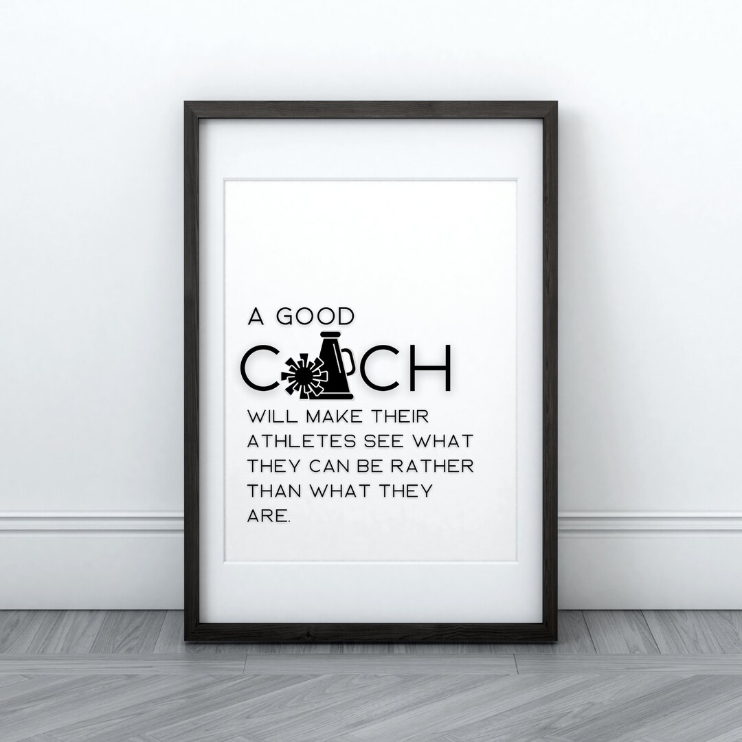 Coach Gift, Thank You Cheer Coach Print, Cheer Coach Retirement Gift ...