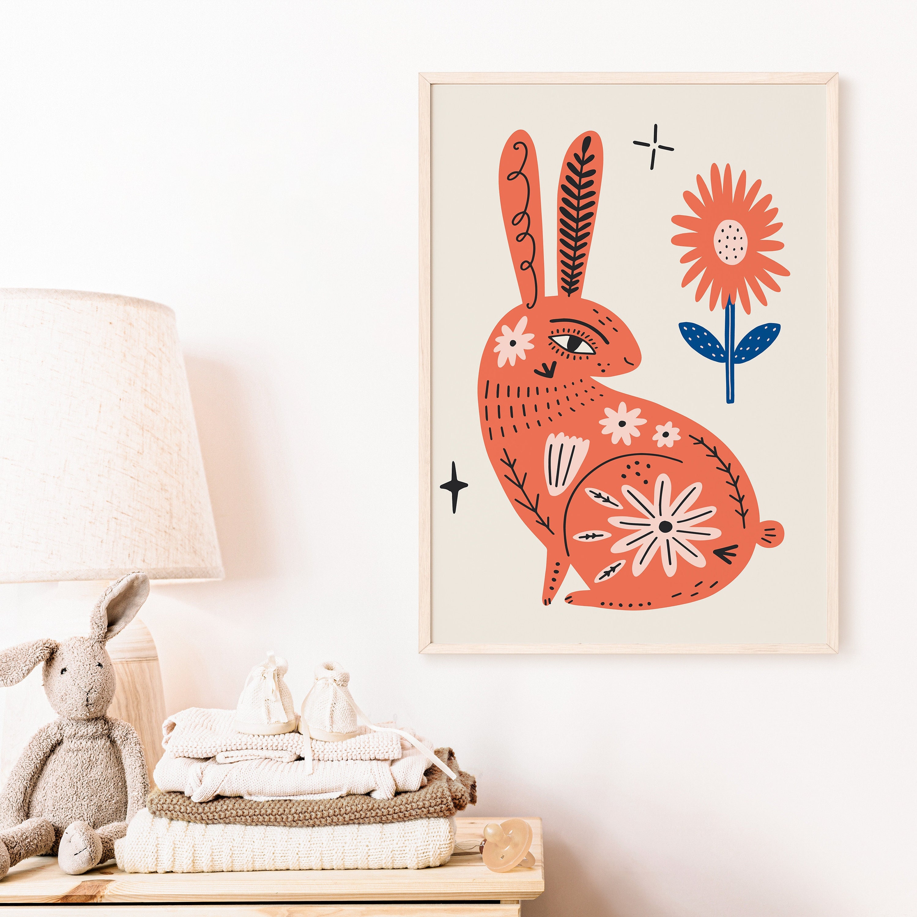 Rabbit Folk Art
