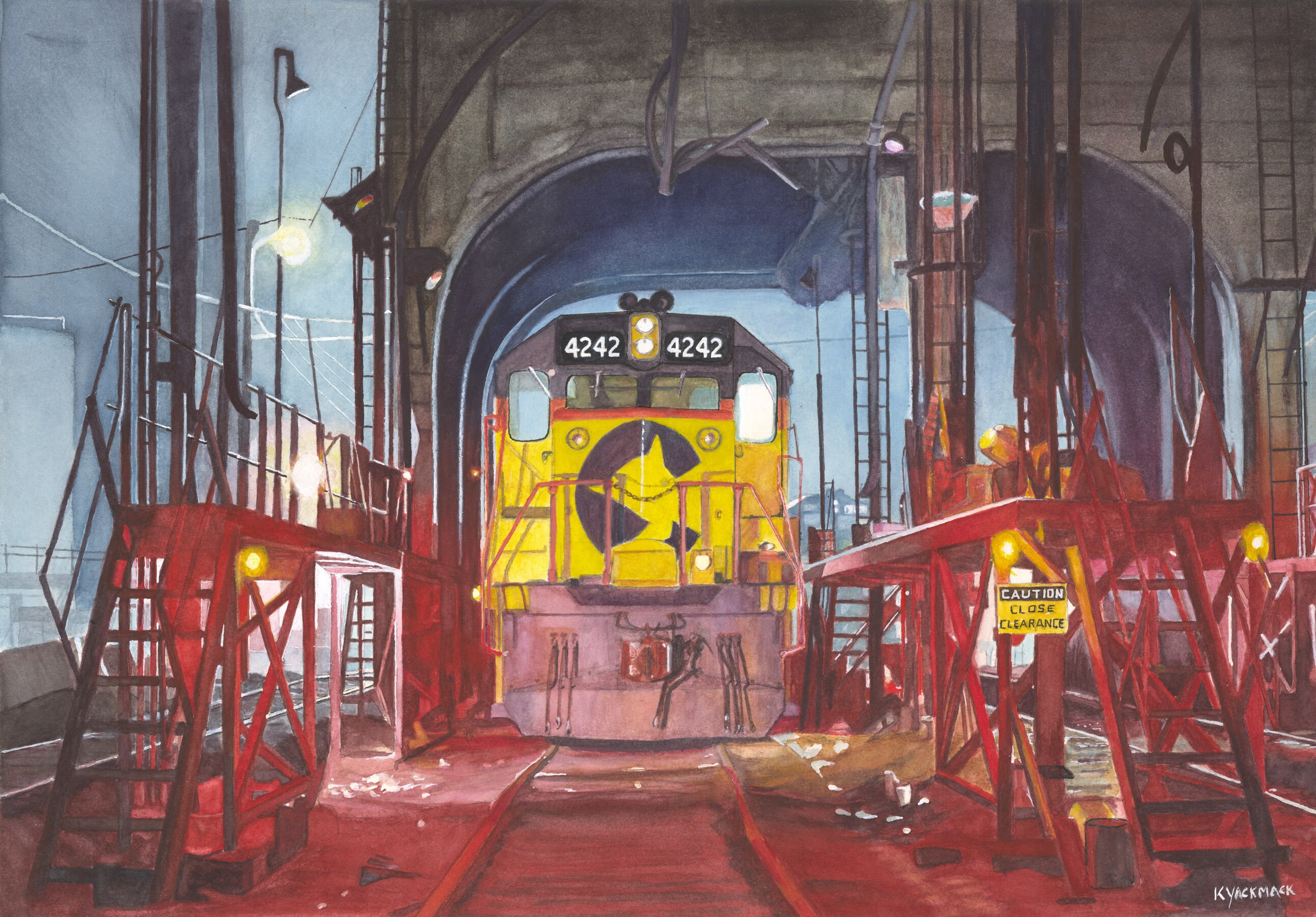 Railroad Art Chessie System Baltimore & Ohio Train Art - Etsy