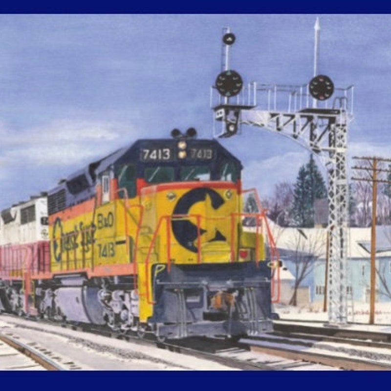 Railroad Christmas Cards - Etsy
