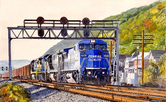 Csx Train Art Railroad & Train Tracks Wall Art: Prints And Paintings
