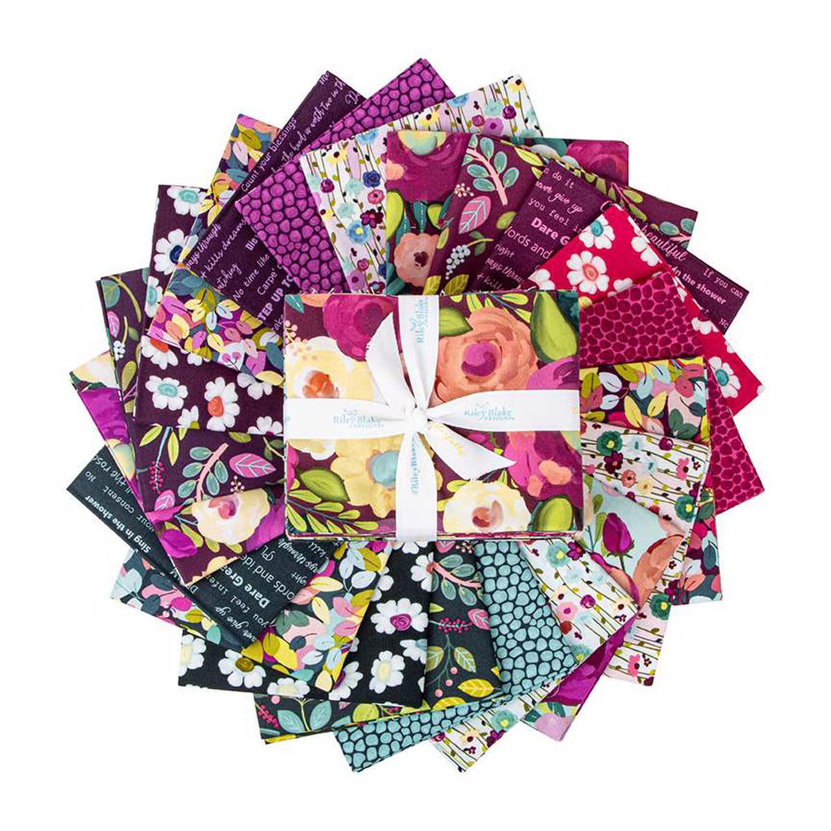 Fragrant Fields Fat Quarter Bundle by Lila Tueller for Riley Blake ...