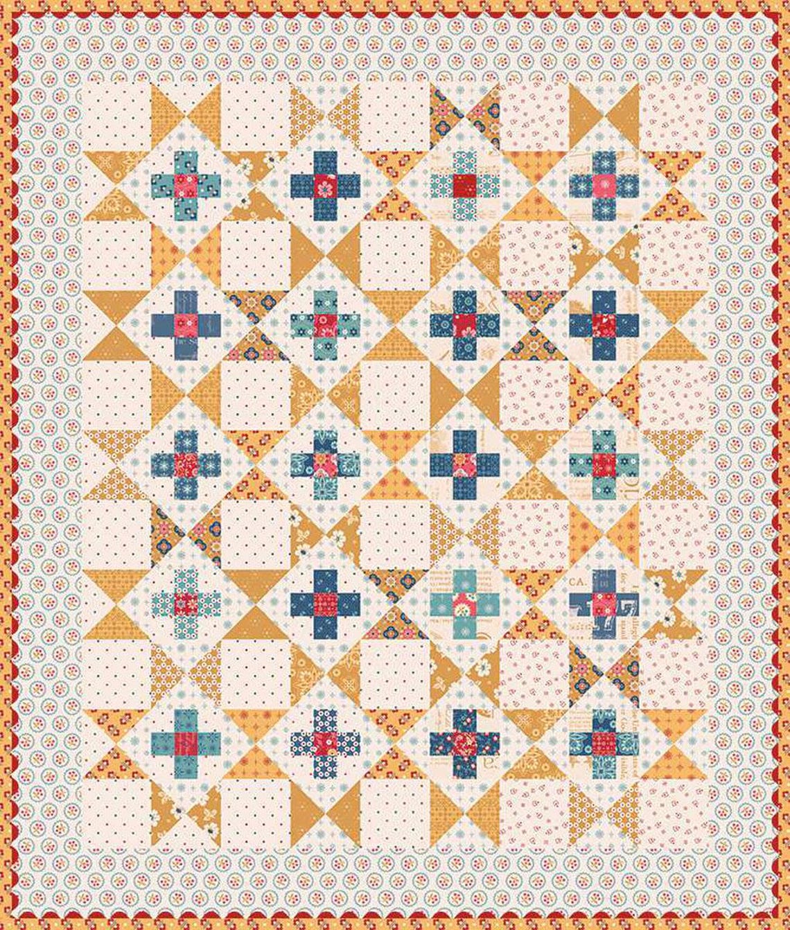 The Oh Beautiful Flag Runner & Amber Waves Mini Quilt Boxed Kit by Lori ...