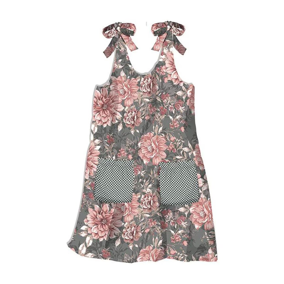 A Walk on the Prairie Prairie Pinafore Home Decor Panel Sage Gray - Etsy
