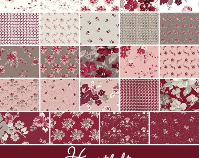 Heartfelt Fat Quarter Bundle by Gerri Robinson for Planted Seed Designs ...