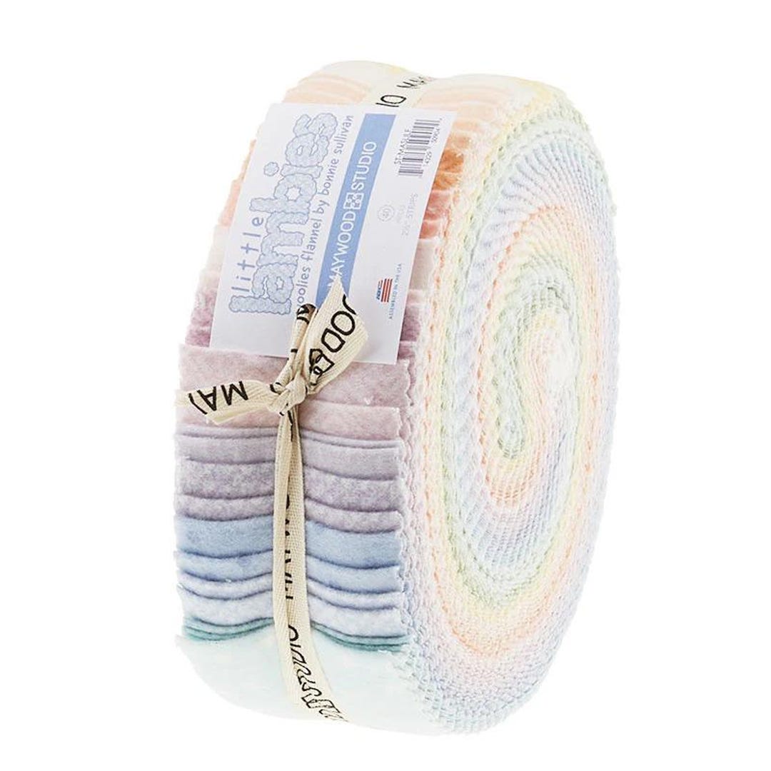 Little Lambies Woolies Flannel 2 1/2 Inch Strips by Bonnie Sullivan for ...